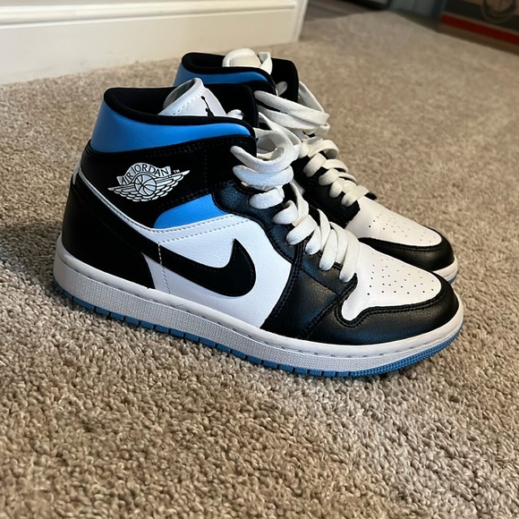 Jordan | Shoes | Jordan Retro Light Blue And Black S | Poshmark